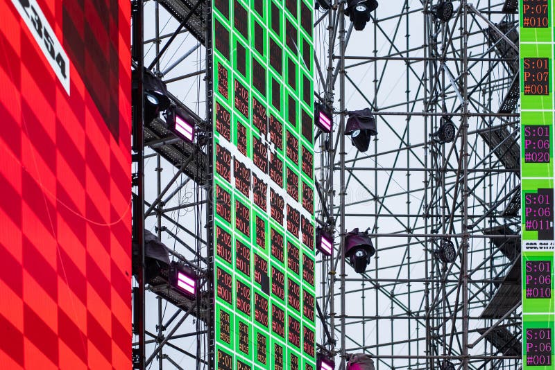 Led Screen Installation and Calibration for Event Stage Setup, Panel ...