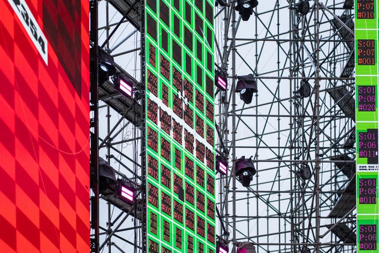 Led Screen Installation and Calibration for Event Stage Setup, Panel ...