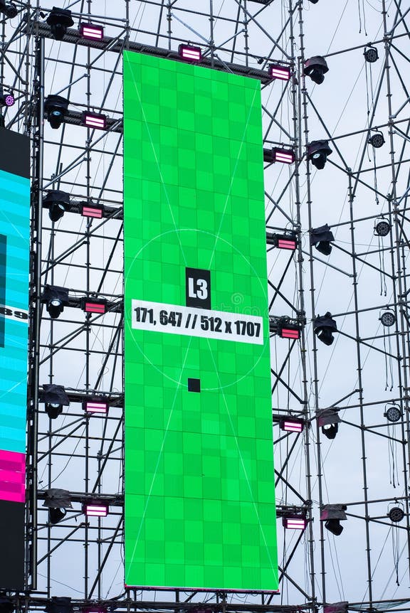 Led Screen Installation and Calibration for Event Stage Setup, Panel ...