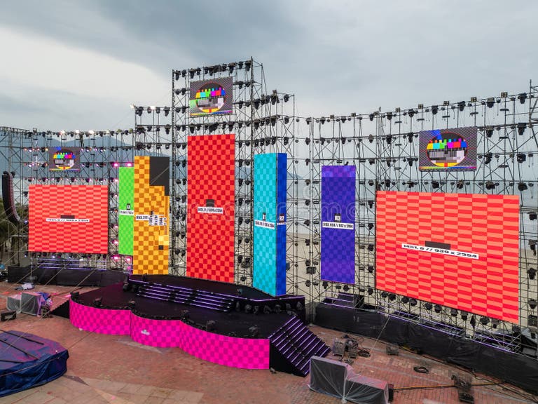 Led Screen Installation and Calibration for Event Stage Setup, Panel ...