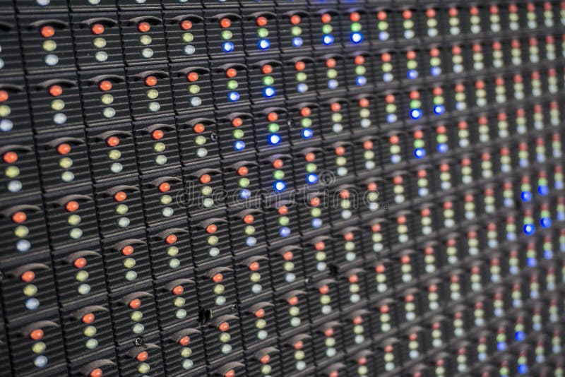 Led Screen Panel Closeup Pattern Stock Photo - Image of macro, green ...