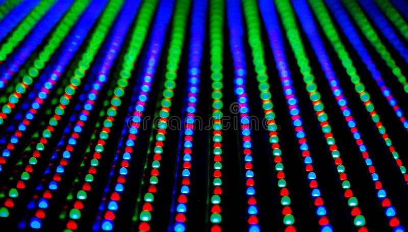 RGB LED Screen Panel Texture Stock Photo - Image of board, concert ...