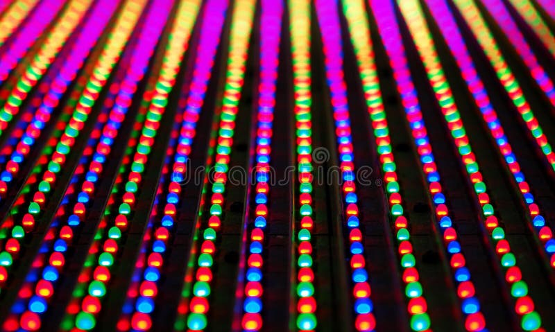 RGB LED Screen Panel Texture Stock Photo - Image of concert, board ...