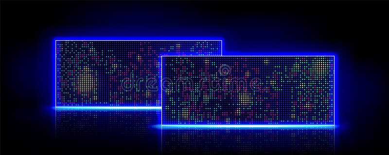 Led Screen Light Background Texture with Pixel Stock Image - Image of ...