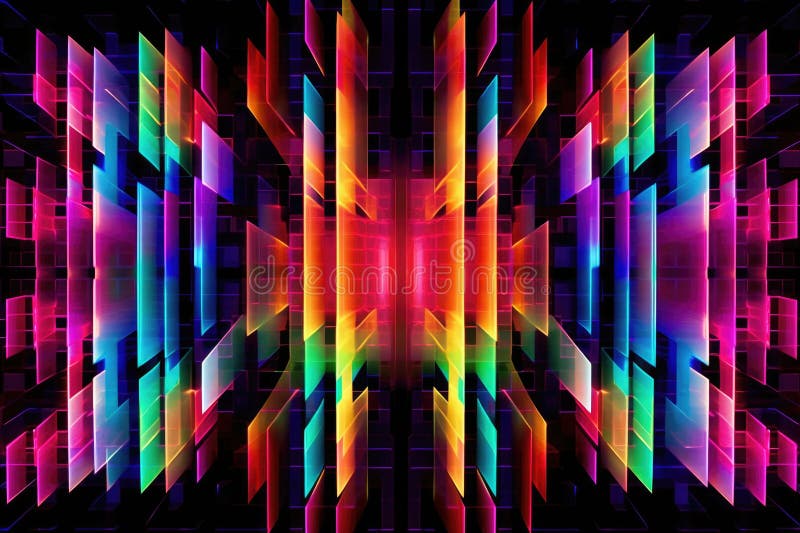 Colorful Pixels of a Bright Television Screen Stock Image - Image of ...