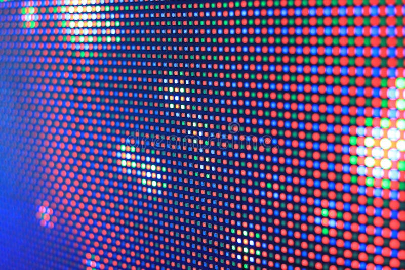 LED Screen - RGB Diodes Macro Stock Image - Image of display, close ...