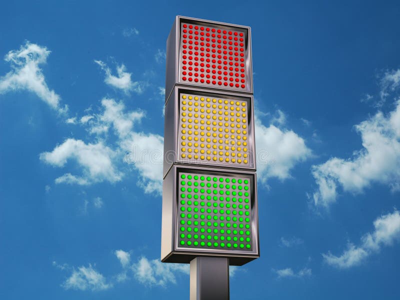 Semaphore stock photo. Image of shiny, black, road, yellow - 45349752