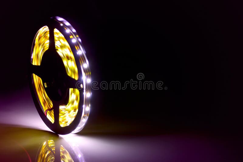 Led Shining Diode Lights Background. Stock Photo - Image of ...