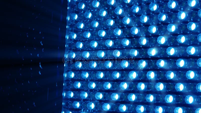 LED Shiny Bright Rotating Panel in Blue Stock Photo - Image of color ...