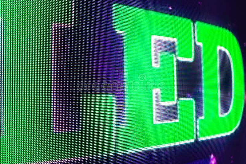 LED Sign at the LED Smd Screen Stock Photo - Image of screens, dots ...
