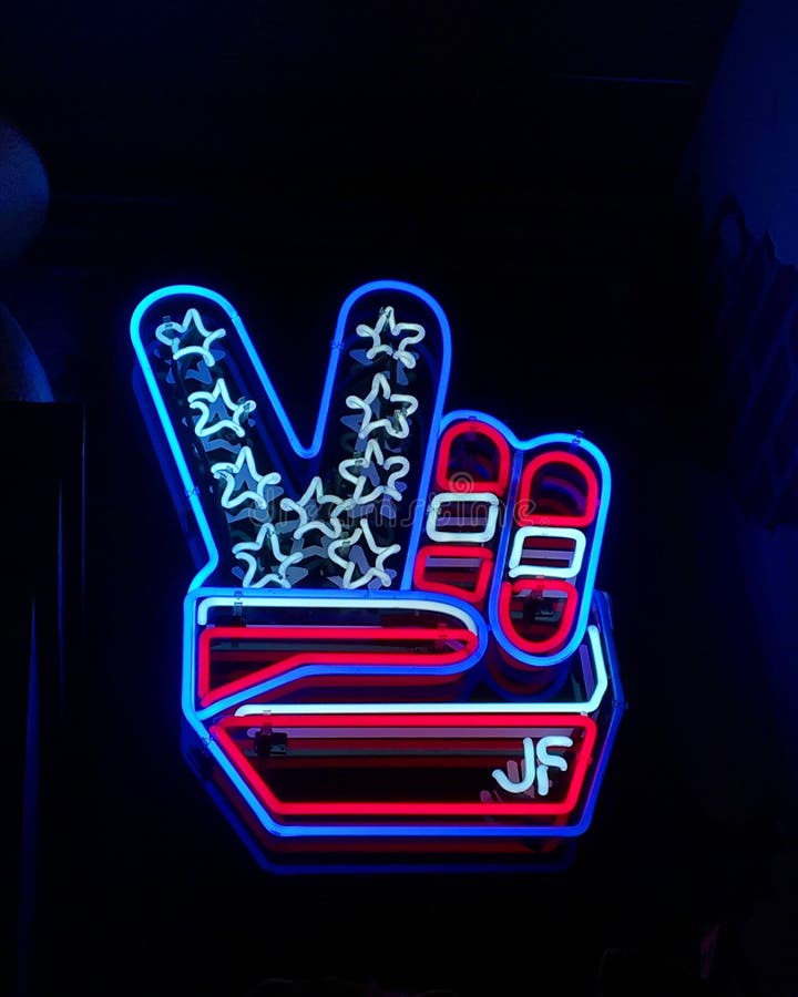 Led Sign editorial stock image. Image of peace, wallpaper - 86481744