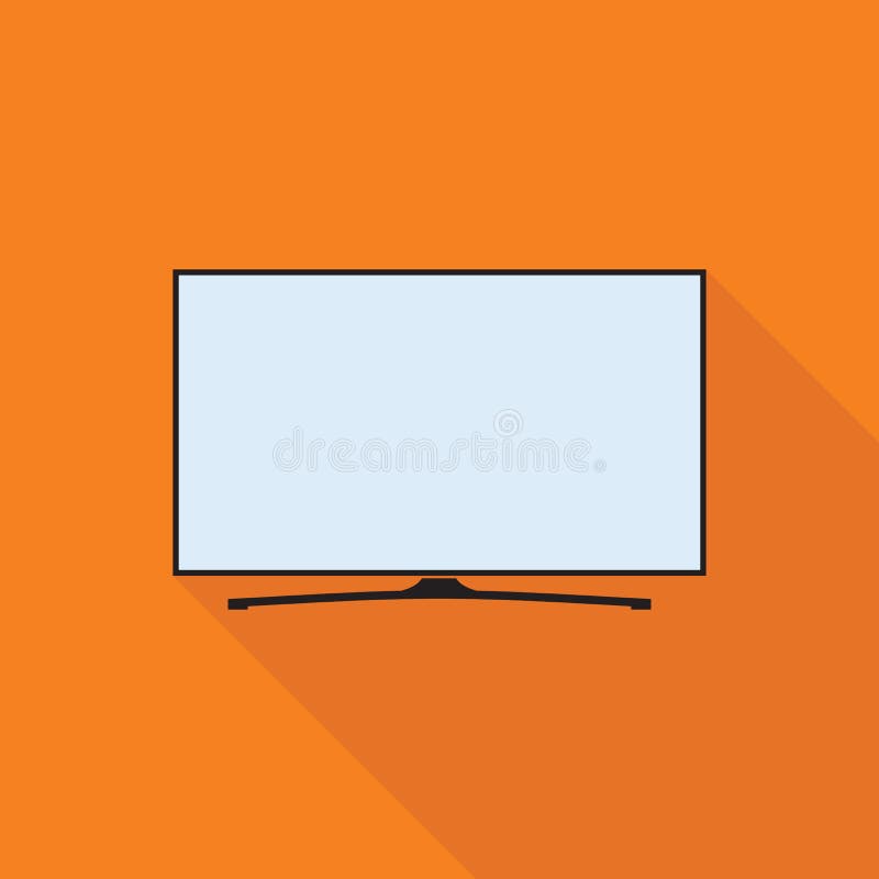 Smart TV Icon stock vector. Illustration of signal, digital - 185056403