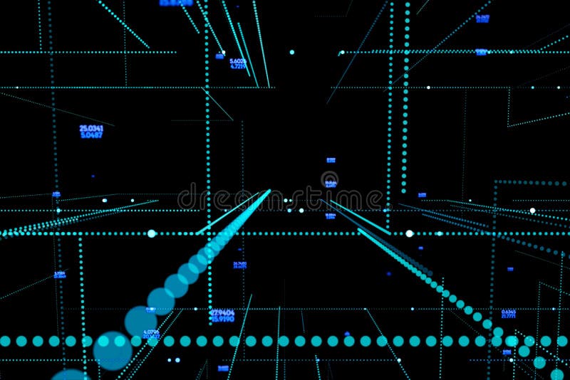 LED Soft Focus Background. Technology Concept. Connection Structure ...