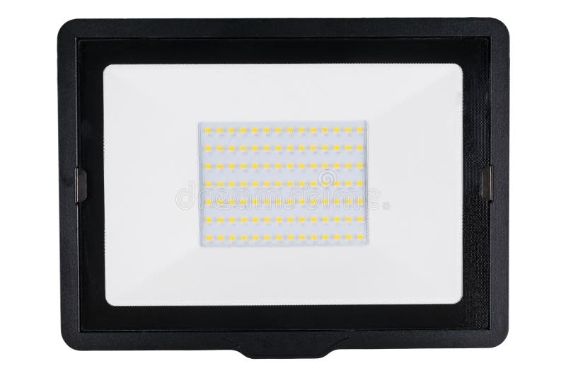 LED Spotlight Close-up Isolated on White Background. Led Technologies ...