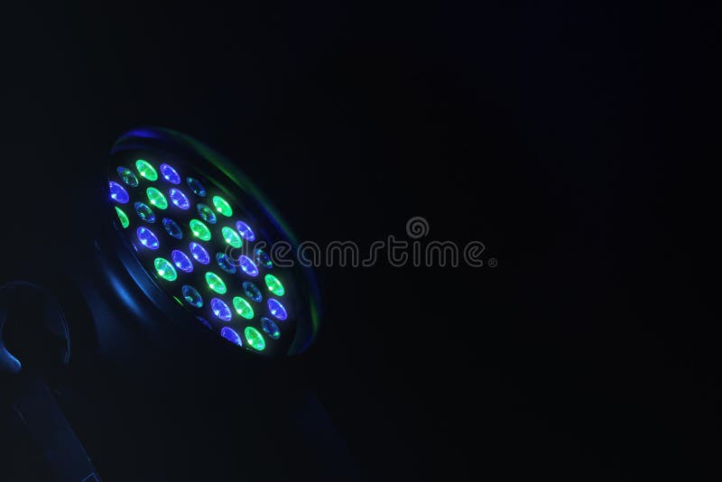 Led Spotlight with Multiple Colors Stock Photo - Image of electricity ...