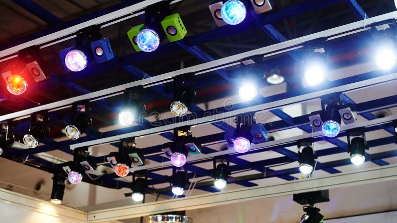 Led stage lighting stock image. Image of electrical, energy - 63103591