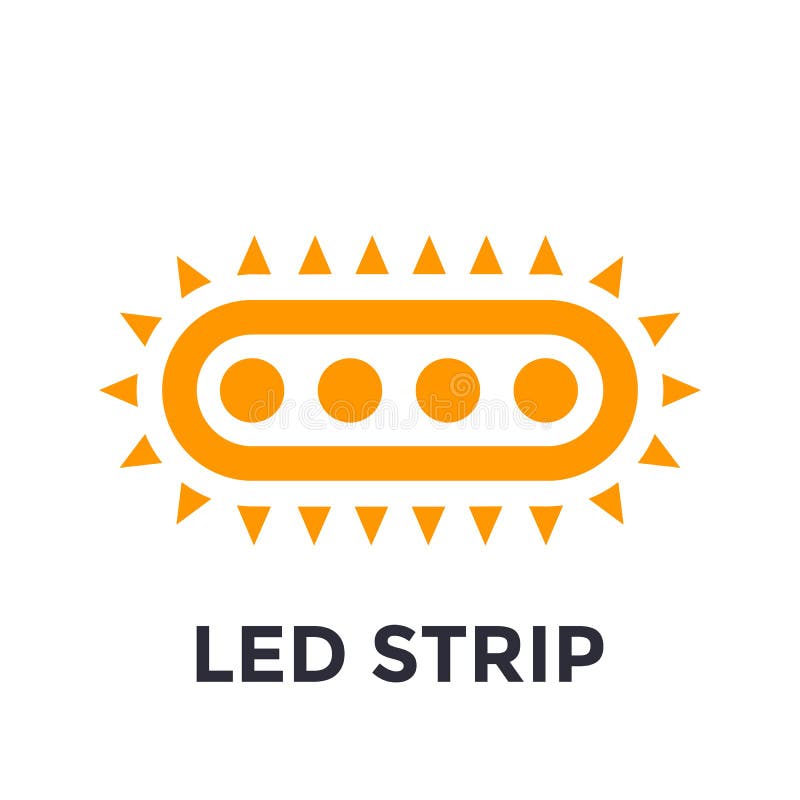 LED Stripe Icon, Vector Pictogram Stock Vector - Illustration of icon ...