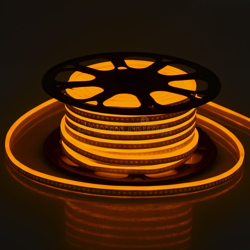 LED strip isolated stock image. Image of illuminate, electrical - 87174945