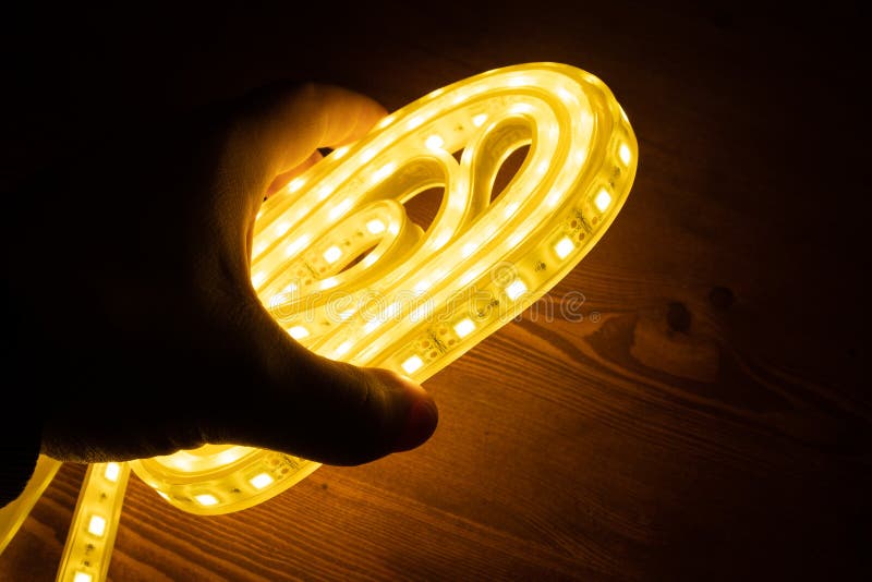 LED Strip Light,decorative Diode Lighting Stock Image - Image of glow ...