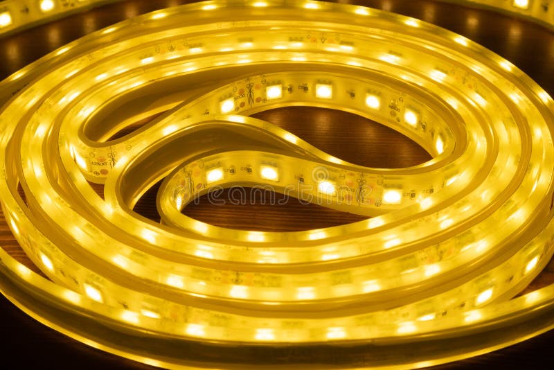 LED Tape, Decorative Light Orange in a Round Diode Tipe, Rgb Strip Coil ...