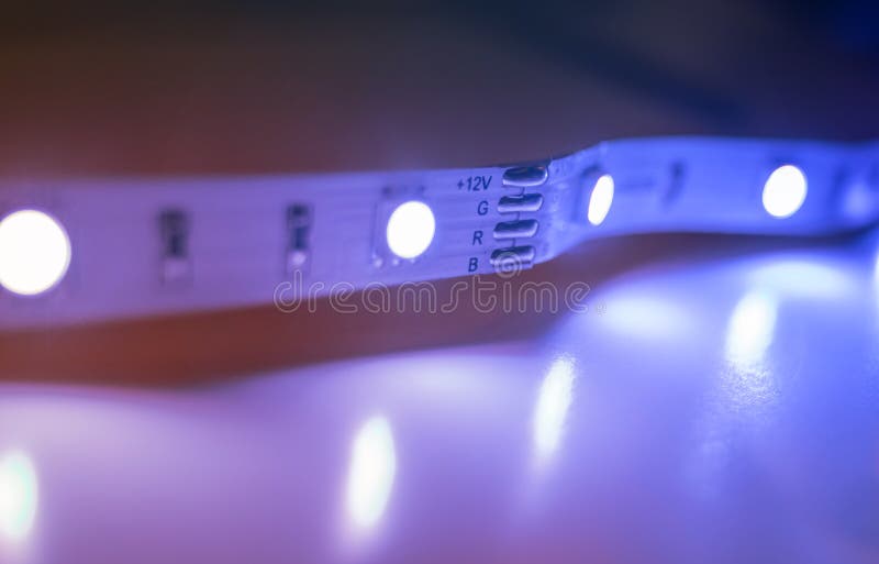 Led strip lights stock photo. Image of isolated, chip - 96716630
