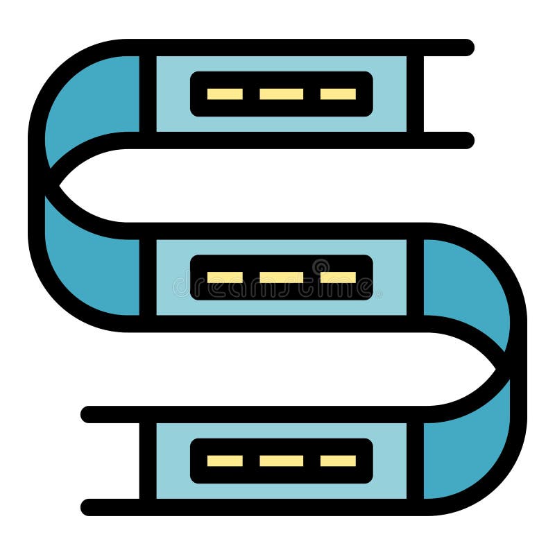 Led Strip Neon Icon Color Outline Vector Stock Vector - Illustration of ...