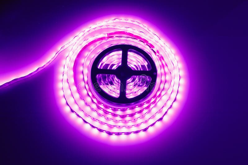 Purple led light stock image. Image of emitter, decor - 27081457