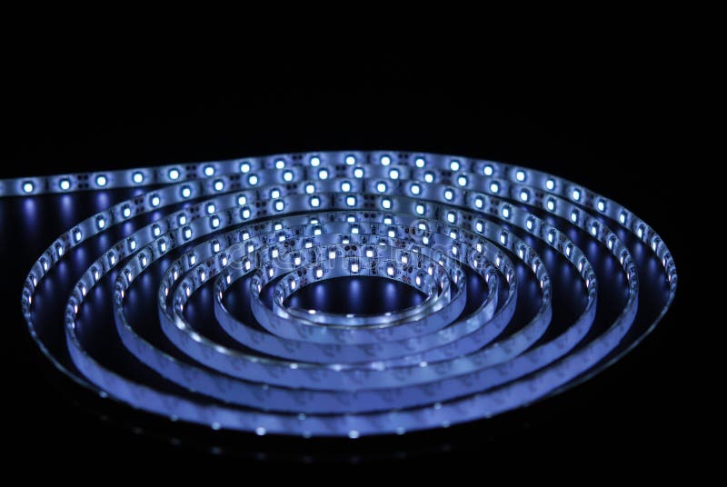 Red LED strip light stock photo. Image of lamp, illuminate - 91414710