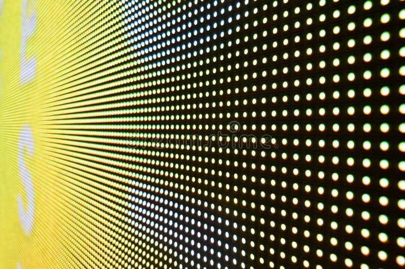 LED Technology, Close Up LED Screen Showing Bright Light Stock Photo ...