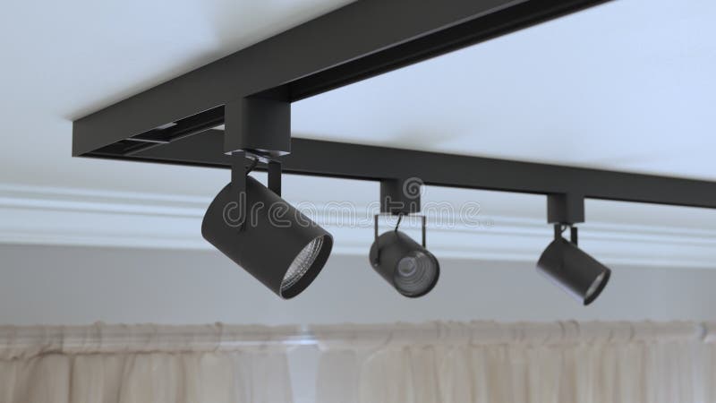 Led Track Light Head Cylinder Small Subtle Lighting Stock Photos - Free ...