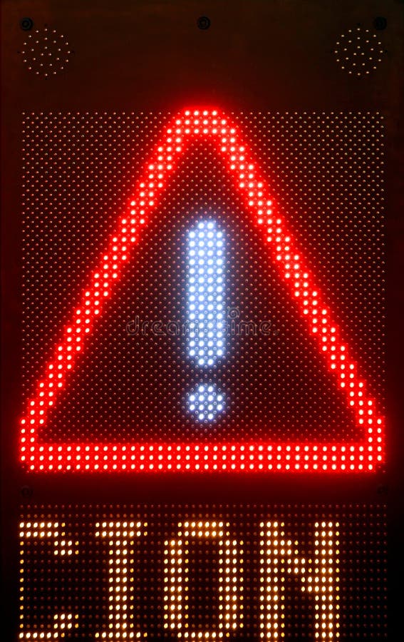 LED Traffic Sign stock image. Image of signal, signs - 61781401