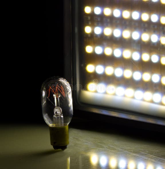 LED and tungsten light stock image. Image of bulb, comparison - 26019397