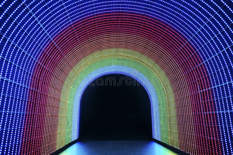 LED tunnel stock photo. Image of line, design, abstract - 79720674
