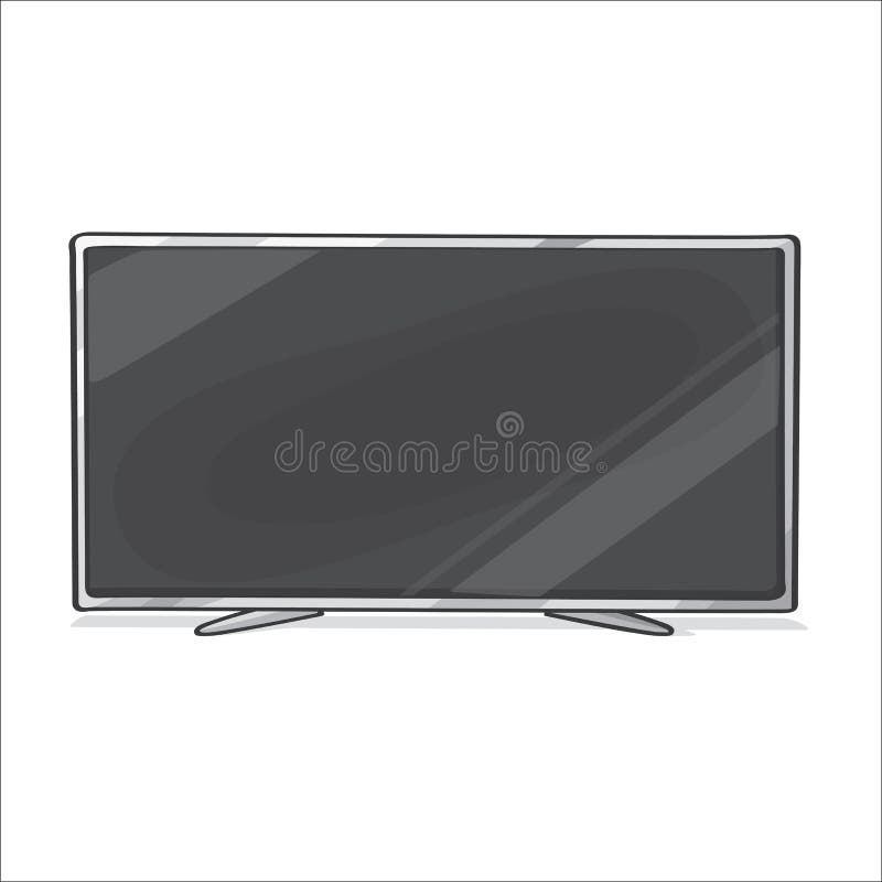 LED TV stock vector. Illustration of presentation, design - 75218592