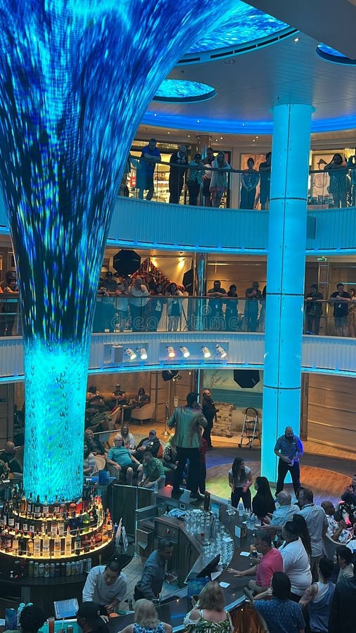 LED Video Screen Structure in the Atrium of the Carnival Panorama ...