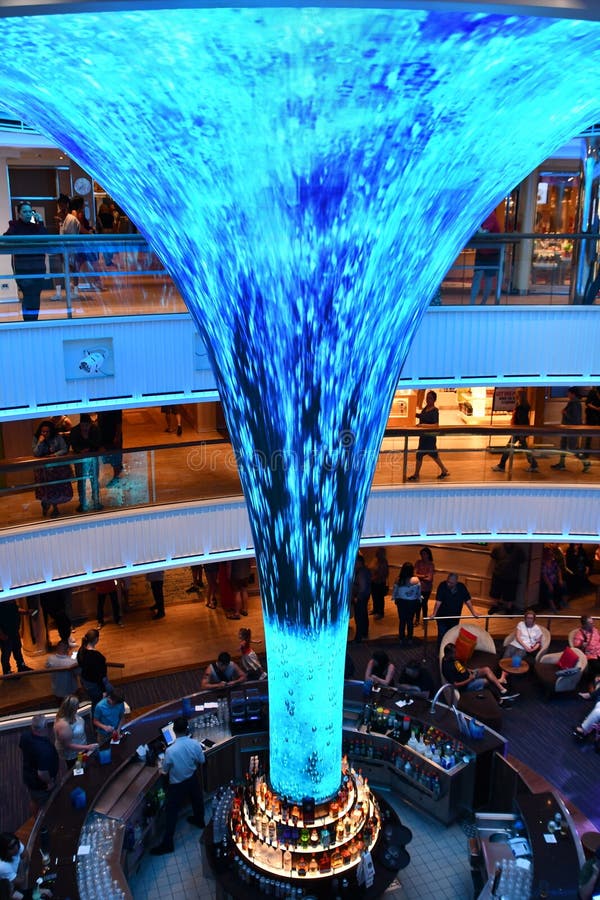 LED Video Screen Structure in the Atrium of the Carnival Panorama ...