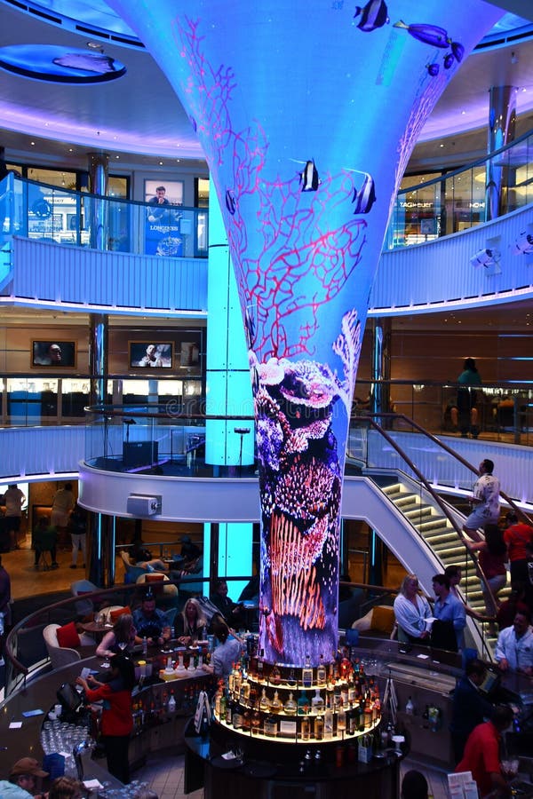 LED Video Screen Structure in the Atrium of the Carnival Panorama ...