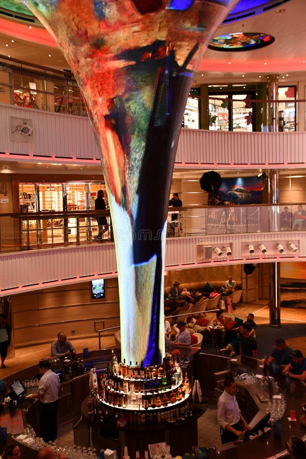 LED Video Screen Structure in the Atrium of the Carnival Panorama ...