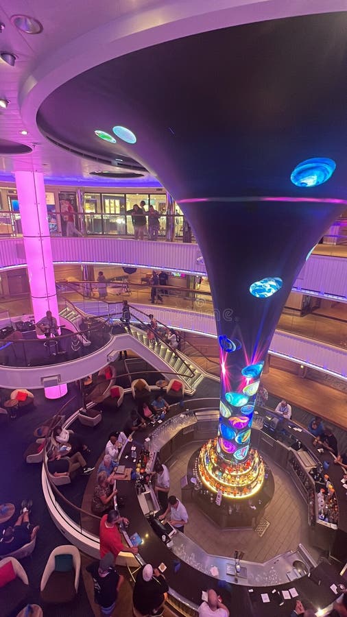 LED Video Screen Structure in the Atrium of the Carnival Panorama ...