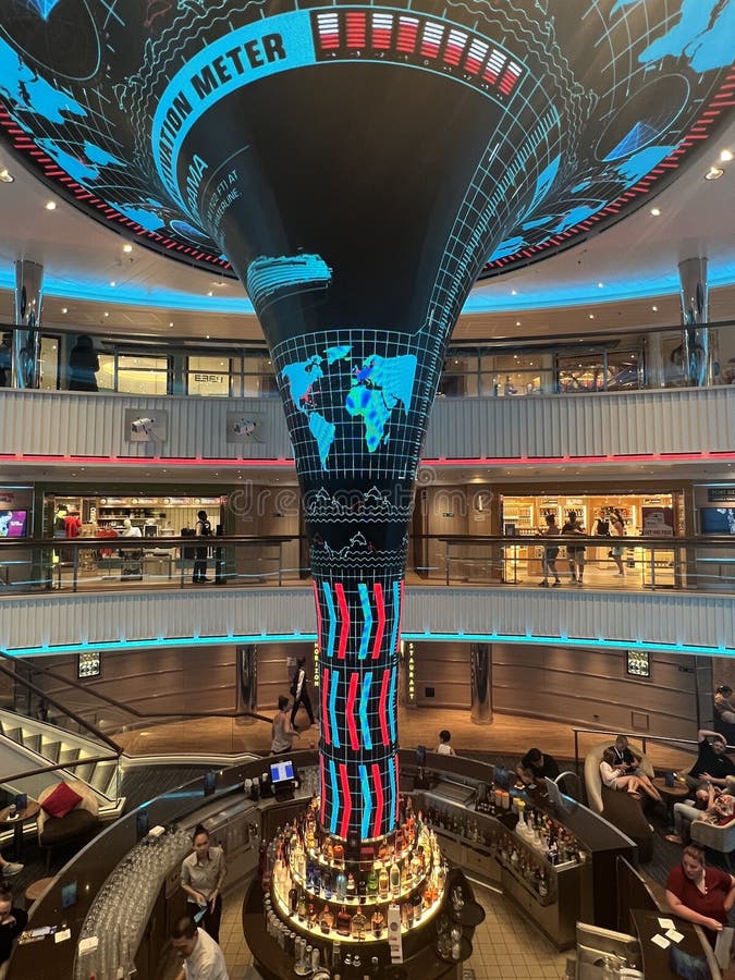 LED Video Screen Structure in the Atrium of the Carnival Panorama ...