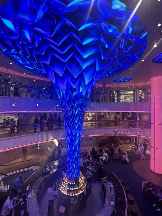 LED Video Screen Structure in the Atrium of the Carnival Panorama ...