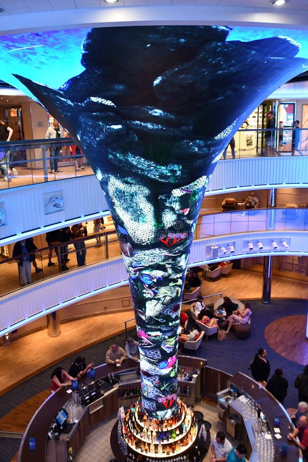 LED Video Screen Structure in the Atrium of the Carnival Panorama ...