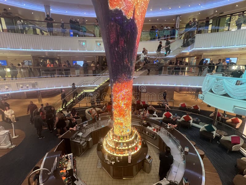 LED Video Screen Structure in the Atrium of the Carnival Panorama ...