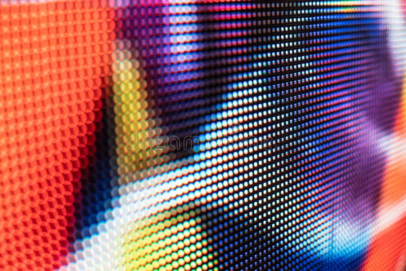 LED Video Wall with High Saturated Pattern Stock Photo - Image of ...