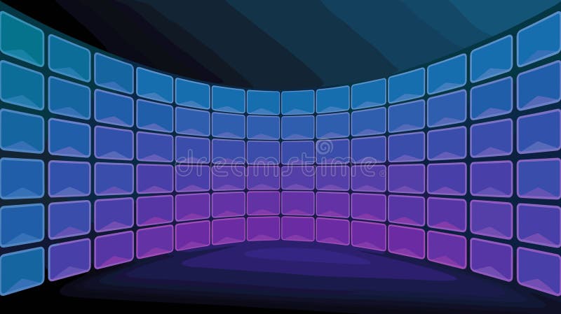 LED Video Wall Screen Texture Background, Blue and Purple Color Light ...