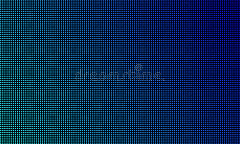 LED Video Wall Screen Texture Background. Vector Blue Light LED ...