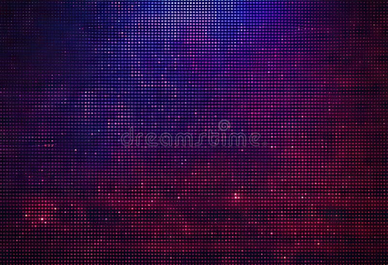 LED Video Wall Screen Texture Background Vector Blue and Red Purple ...