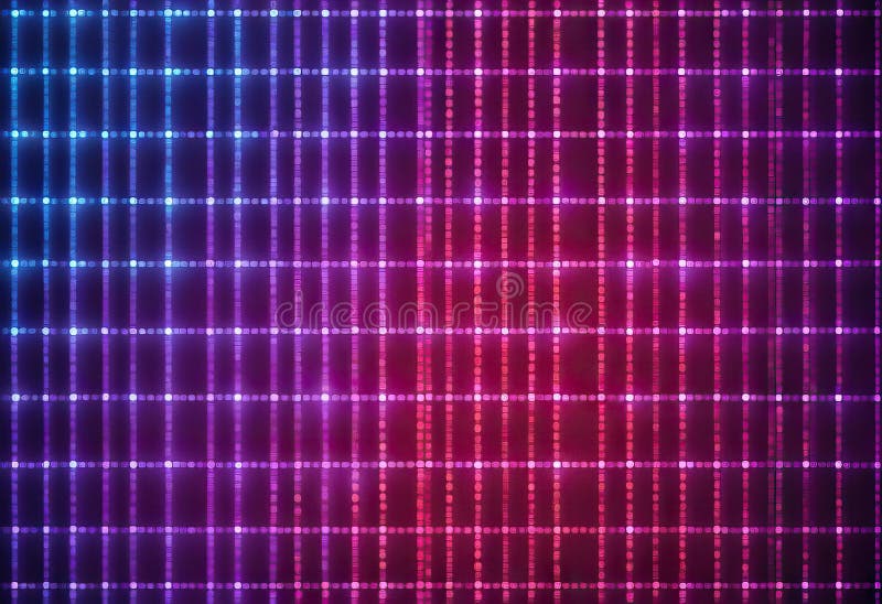 LED Video Wall Screen Texture Background Vector Blue and Red Purple ...