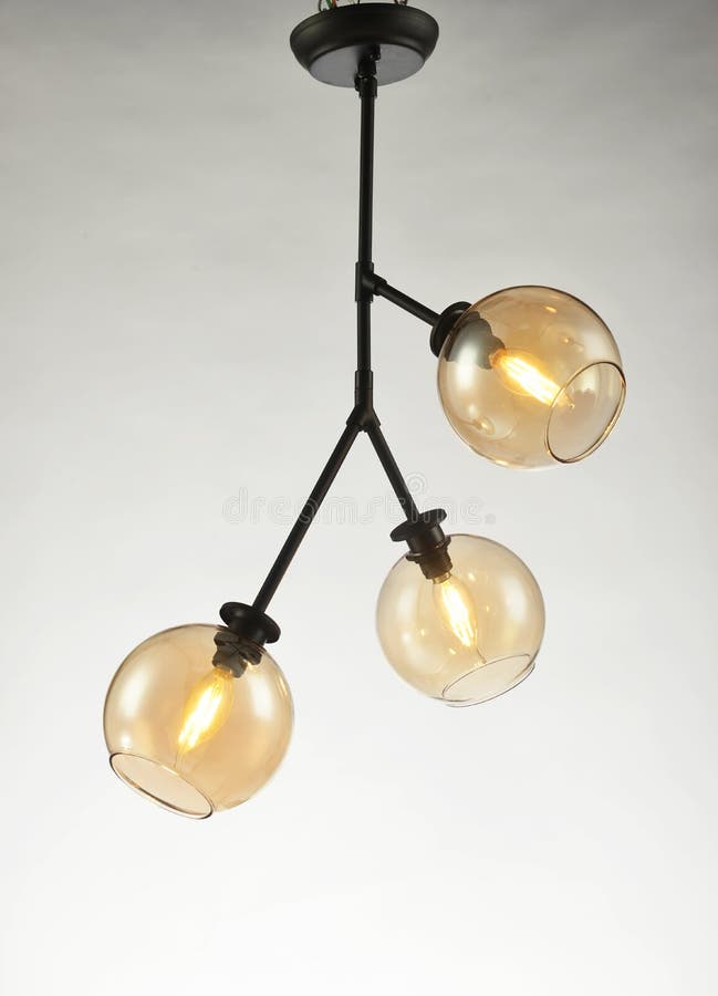 Led glass ceiling lighting stock image. Image of chandelier - 110874625