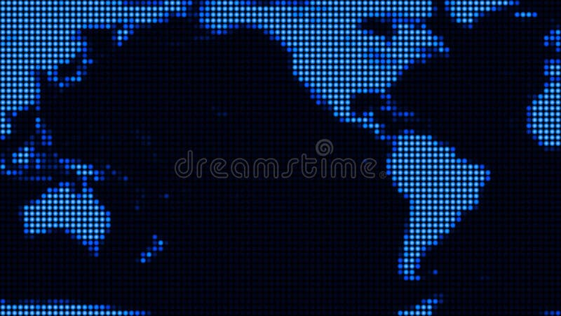 LED World Map (Loop) stock footage. Video of world, animation - 43682362